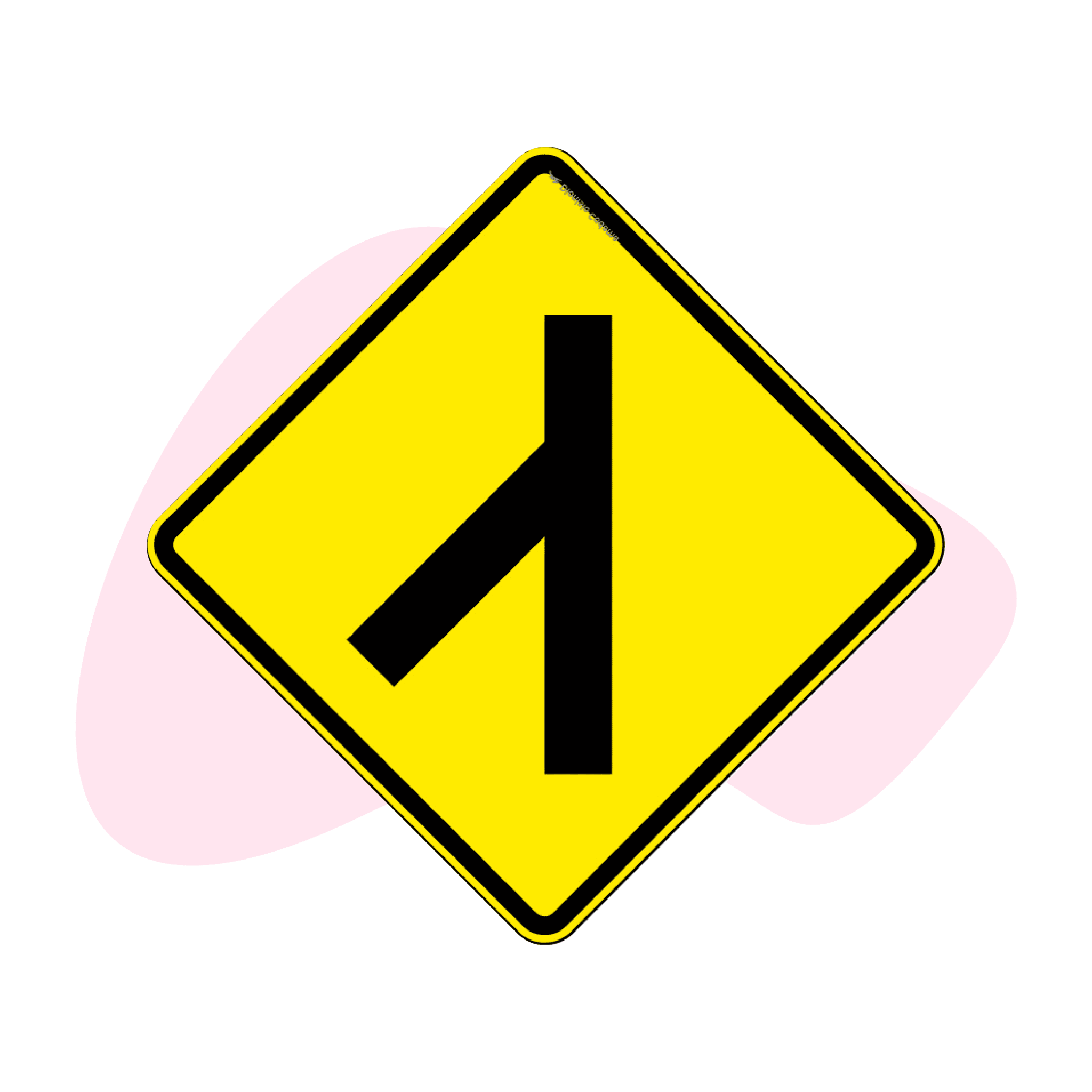 Placa A-13A: Confluência à esquerda | Blog Zapay