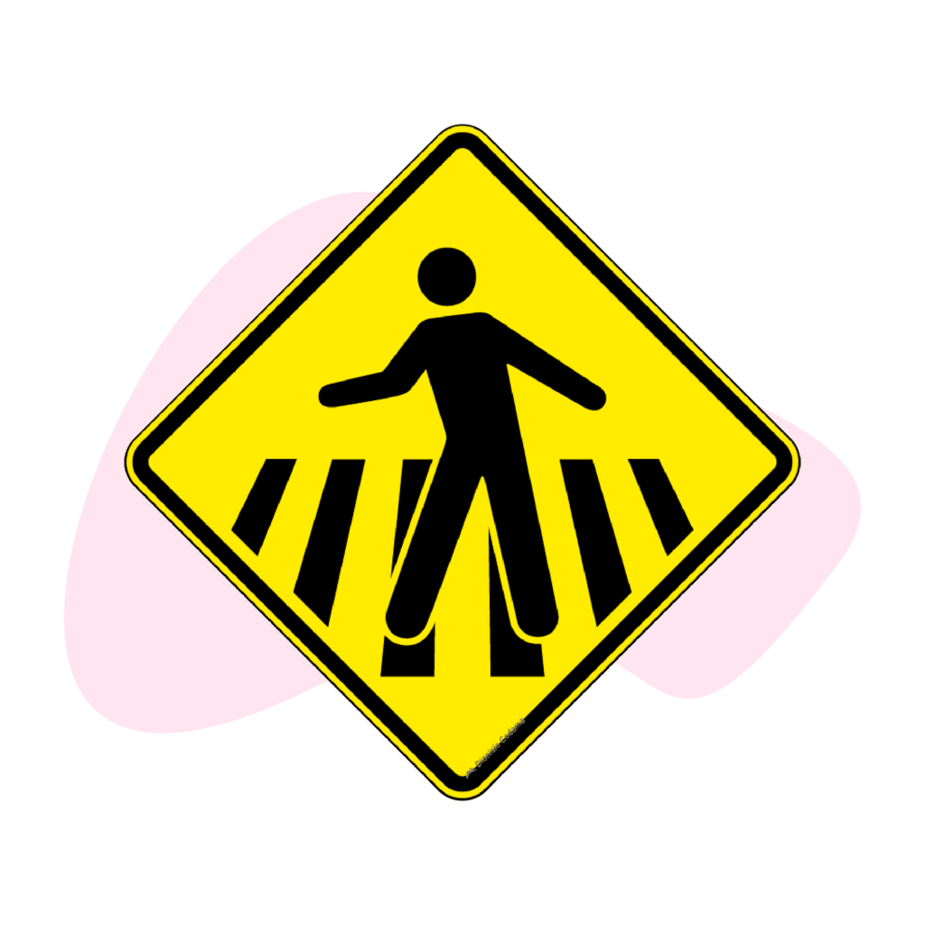 Placa A-32B: Passagem sinalizada de pedestres | Blog Zapay