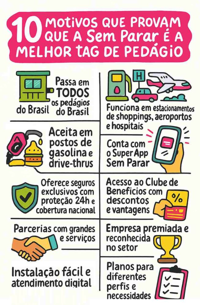 Por que Sem Parar é a Melhor Tag de Pedágio: 10 motivos